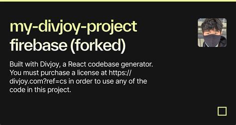 My Divjoy Project Firebase Forked Codesandbox