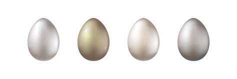 금 은 청동 금속 달걀 세트 사실적인 벡터 그림입니다 디자인 요소 적 부활절 장식 3차원 형태에 대한 스톡 벡터 아트 및 기타 이미지 3차원 형태 4월 가리기