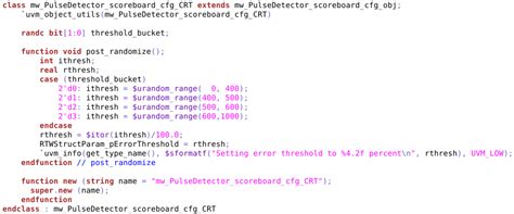 Change Parameters And Coverage Goals Of Scoreboard In UVM Testbench MATLAB Simulink