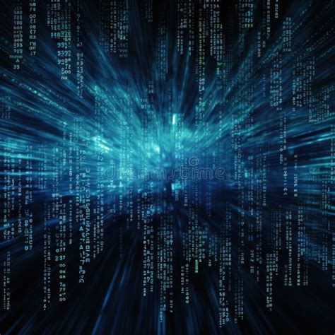 Dark Blue Background With Computer Code Stock Photo Image Of Computer Communication