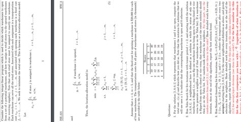 solved consider the following integer linear program which