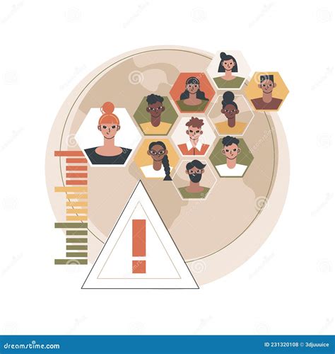Overpopulation Abstract Concept Vector Illustration Stock Vector