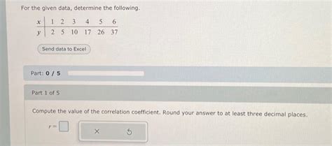 solved for the given data determine the following 1 2 3 4