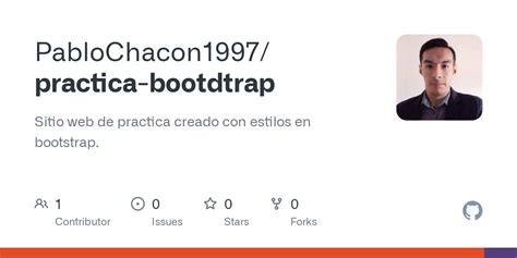 Github Pablochacon1997 Practica Bootdtrap Sitio Web De Practica