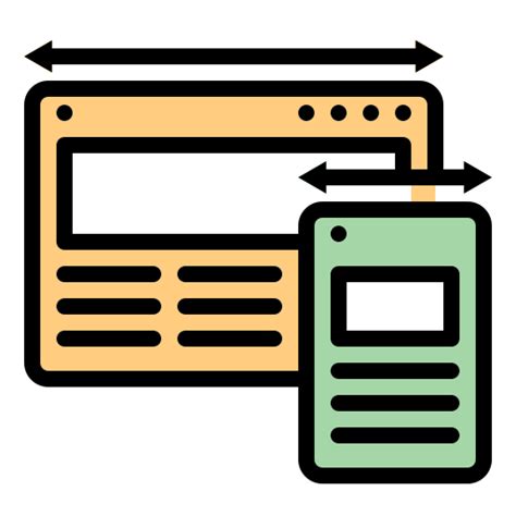 Responsive Generic Outline Color Icon