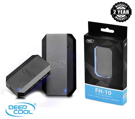 Deepcool FH 10 PWM Fan Hub 10 Port Sata Power 4 Pin PWM FH 10 DP F10PWM HUB Lazada