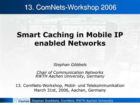 Ppt Enhancing Network Performance With Smart Caching In Mobile Ip Networks Powerpoint