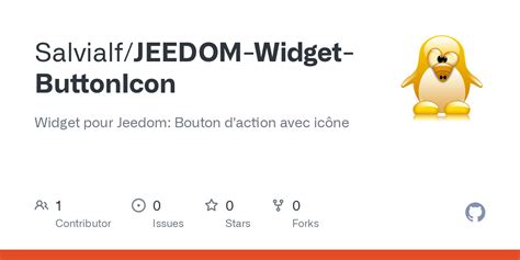 GitHub Salvialf JEEDOM Widget ButtonIcon Widget pour Jeedom Bouton d action avec icône
