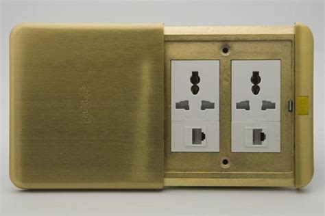 Floor Socket With 2 X Power Socket 2 X Rj45 Support Free Design Ground Socket Th