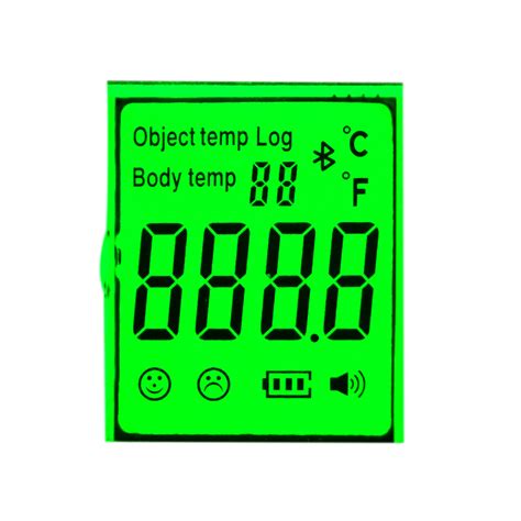 fast delivery monochrome 7 segment temperature meter lcd displays