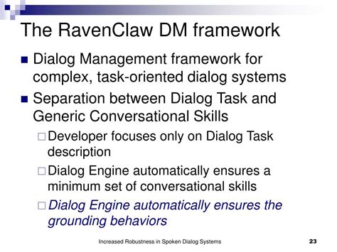 Ppt Increased Robustness In Spoken Dialog Systems Powerpoint Presentation Id 256278