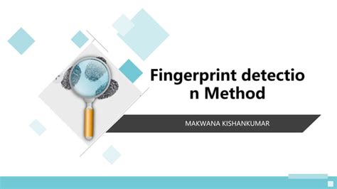 Fingerprint Development Methods Presentation Pptx Chemistry Science