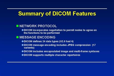 Dicom Digital Imaging Communications In Medicine Communication Protocols