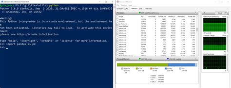 Python What Is Causing The Large Memory Commit Upon Importing Pandas