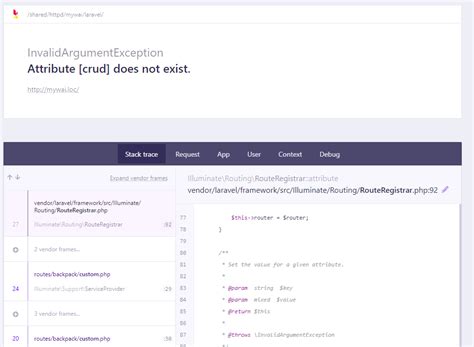 Route Error During Installation · Issue 56 · Laravel Backpackmenucrud