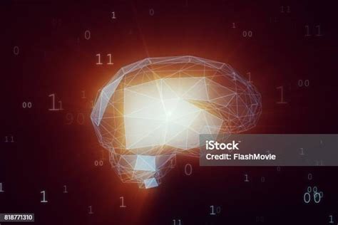 이진 데이터 3d 그림의 구름에 있는 디지털 인공 지능 두뇌 건강관리와 의술에 대한 스톡 사진 및 기타 이미지 건강관리와 의술 계산함 과학 Istock