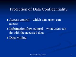 Database Security Design Ppt