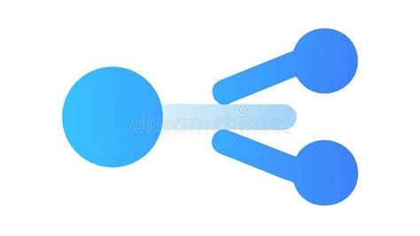 Abstract Spheres Connection Icon Flat Design Vector Graphic Vector