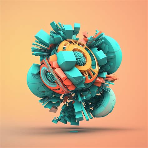 Premium Ai Image Abstraction Of A Background And An Object