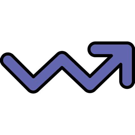 Zigzag Arrow Generic Color Lineal Color Icon