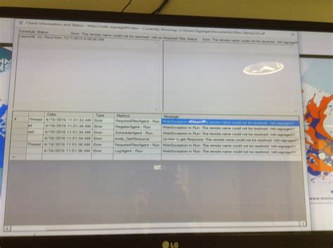 xibo display is out of date but has not yet checked in with server