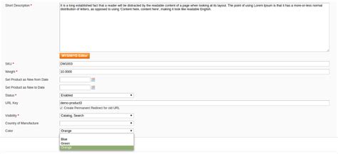 Manage Attribute Option Status Documentation