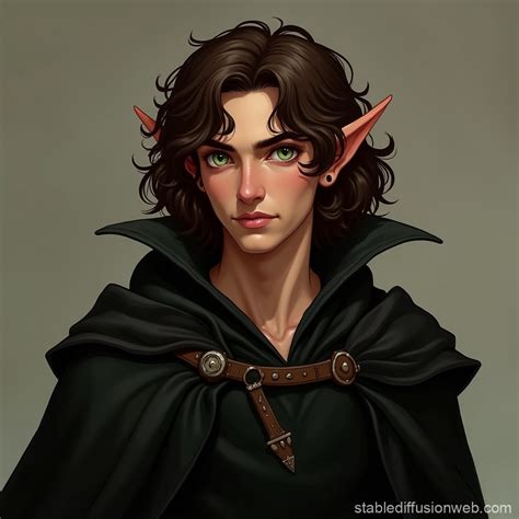 Fantasy Portrait Of A Halfling Men Stable Diffusion Online