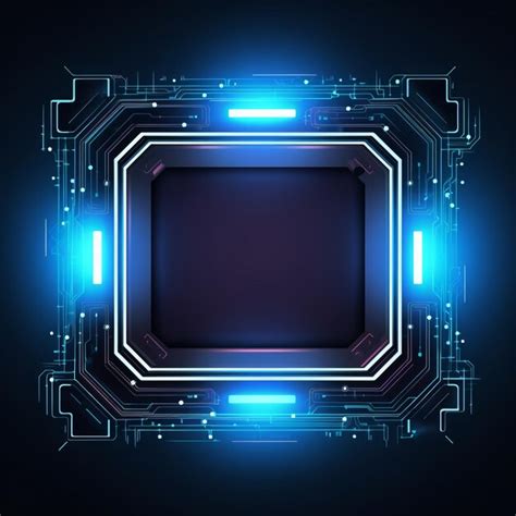 Premium Photo A Futuristic Circuit Board Background With Glowing Blue Lights