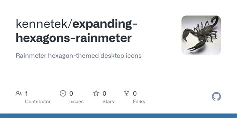 github kennetek expanding hexagons rainmeter rainmeter hexagon