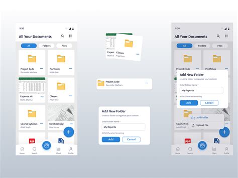 Mobile Document Manager Ui By Surbhi Sharma On Dribbble
