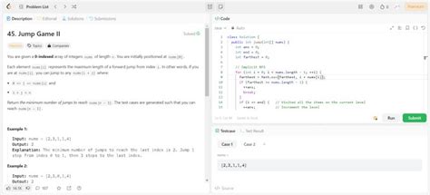 Balaji Devargudi On Linkedin Day 24 Dsa Leetcode 45 Jump Game Ii