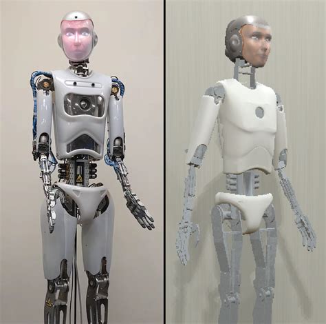The Highly Anthropomorphic Robothespian Robot Left A Virtual Version Download Scientific