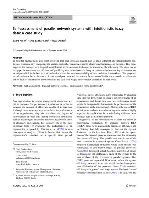 Self Assessment Of Parallel Network Systems With Intuitionistic Fuzzy