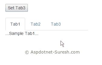 Jquery Set Open Particular Bootstrap Tab On Page Load Or Button Link Click Example Asp Net