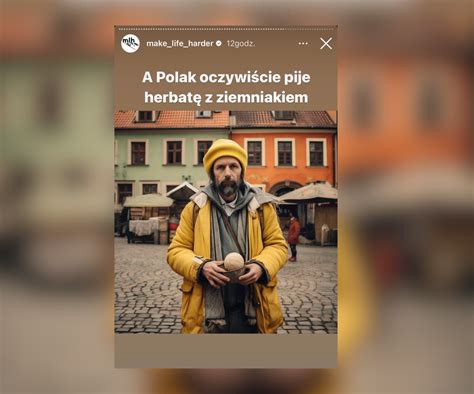 Stereotypowy Polak Według Ai Mieszka W Poznaniu I Je Ziemniaki Zdjęcie