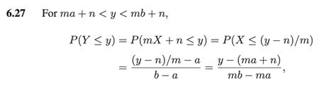 Solved 6 27 Let X Unif A B Suppose Y Is A Linear Chegg Com