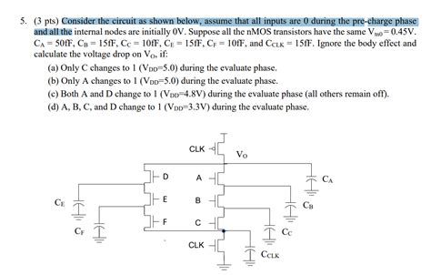 Solved Pts Consider The Circuit As Shown Below Chegg