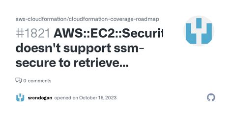 Awsec2securitygroup Doesnt Support Ssm Secure To Retrieve