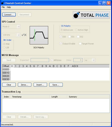 Cheetah Gui Software User Manual Total Phase