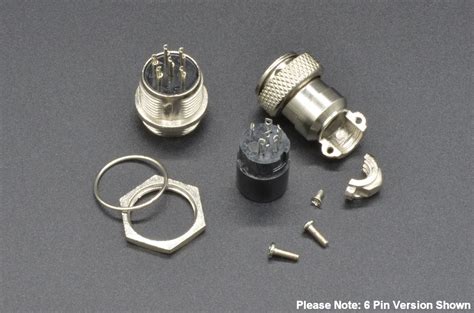 3 Pin Chassis Connector Panel Mount M F BC Robotics