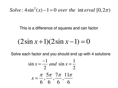 Ppt Solving Trigonometric Equations Powerpoint Presentation Free
