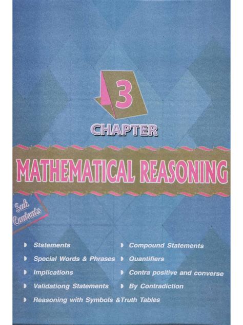 Mathematical Reasoning Notes Class11 Pdf