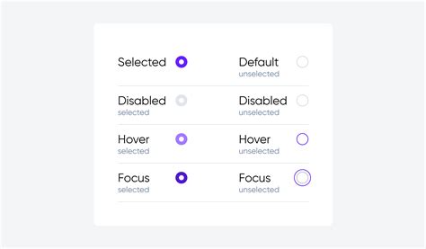 What Are Radio Button States