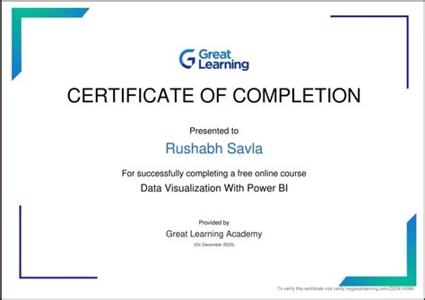 Rushabh Savla On Linkedin Data Visualization With Power Bi Course Offered By Great Learning…