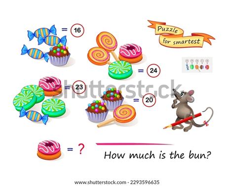 Mathematical Logic Puzzle Game Smartest How Stock Vector Royalty Free 2293596635 Shutterstock