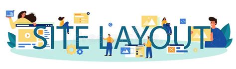 Site Development Illustration Stock Vector Illustration Of Graphic Create 115562014