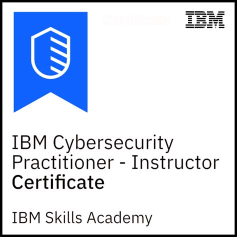 Ibm Cybersecurity Practitioner Instructor Certificate Credly