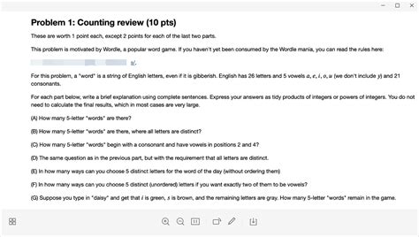 a x х Problem 1 Counting review 10 pts These are Chegg com