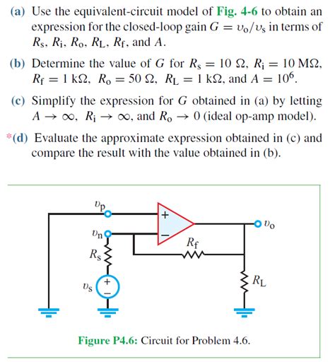 [solved] 4 6 the inverting amplifier circuit shown in fig p4 6 uses