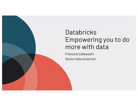 Databricks A Tool That Empowers You To Do More With Data Ppt